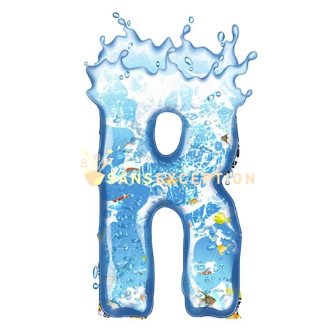 The Letter R In Water